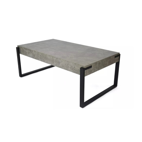 Concrete Effect Rectangular Coffee Table | The Oak Outlet Co.