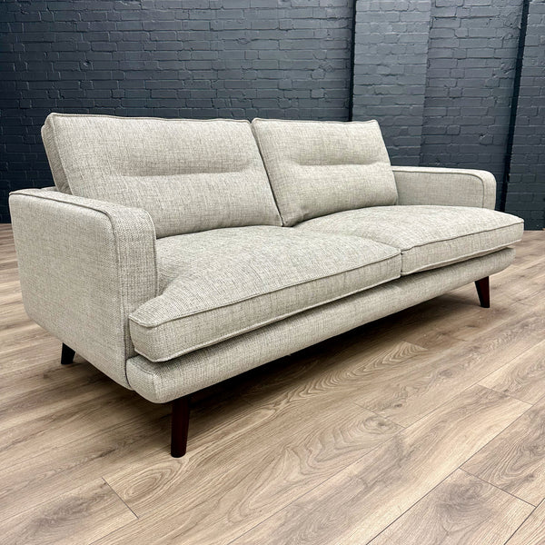 Travis 3 Seater Sofa - Warm Grey (Showroom Clearance) | The Oak Outlet Co.