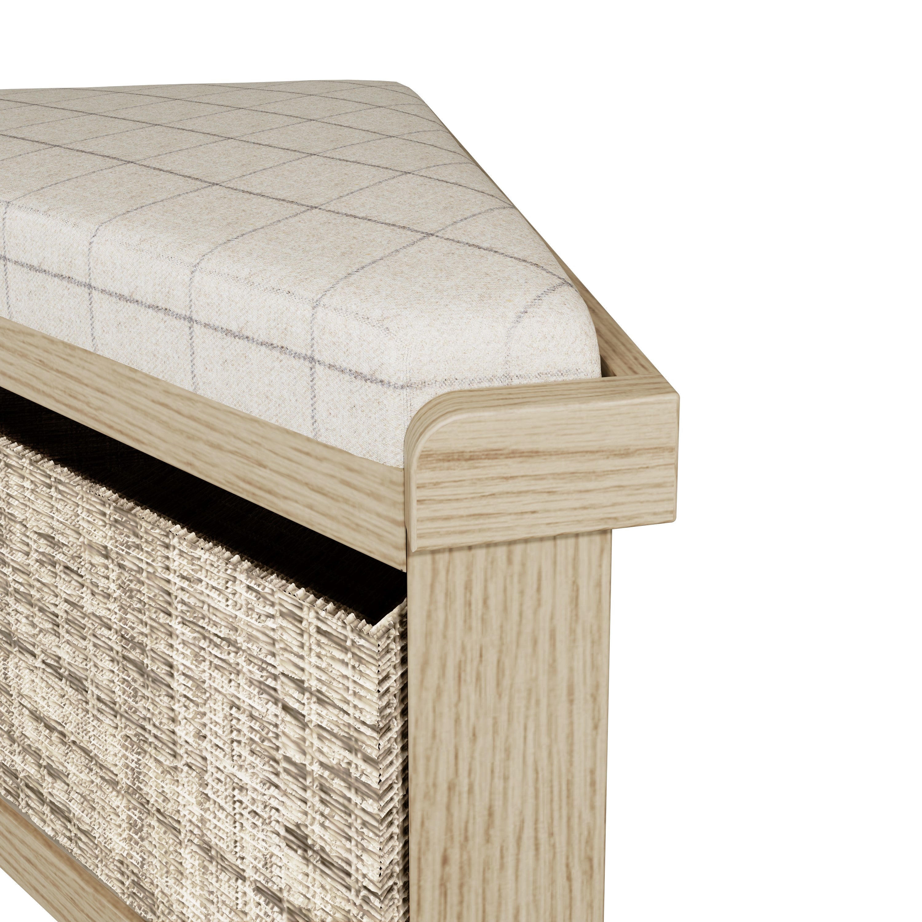 Norfolk Oak Hall Bench Seat Corner